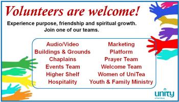 Volunteer Team Opportunities | Unity of Fort Myers